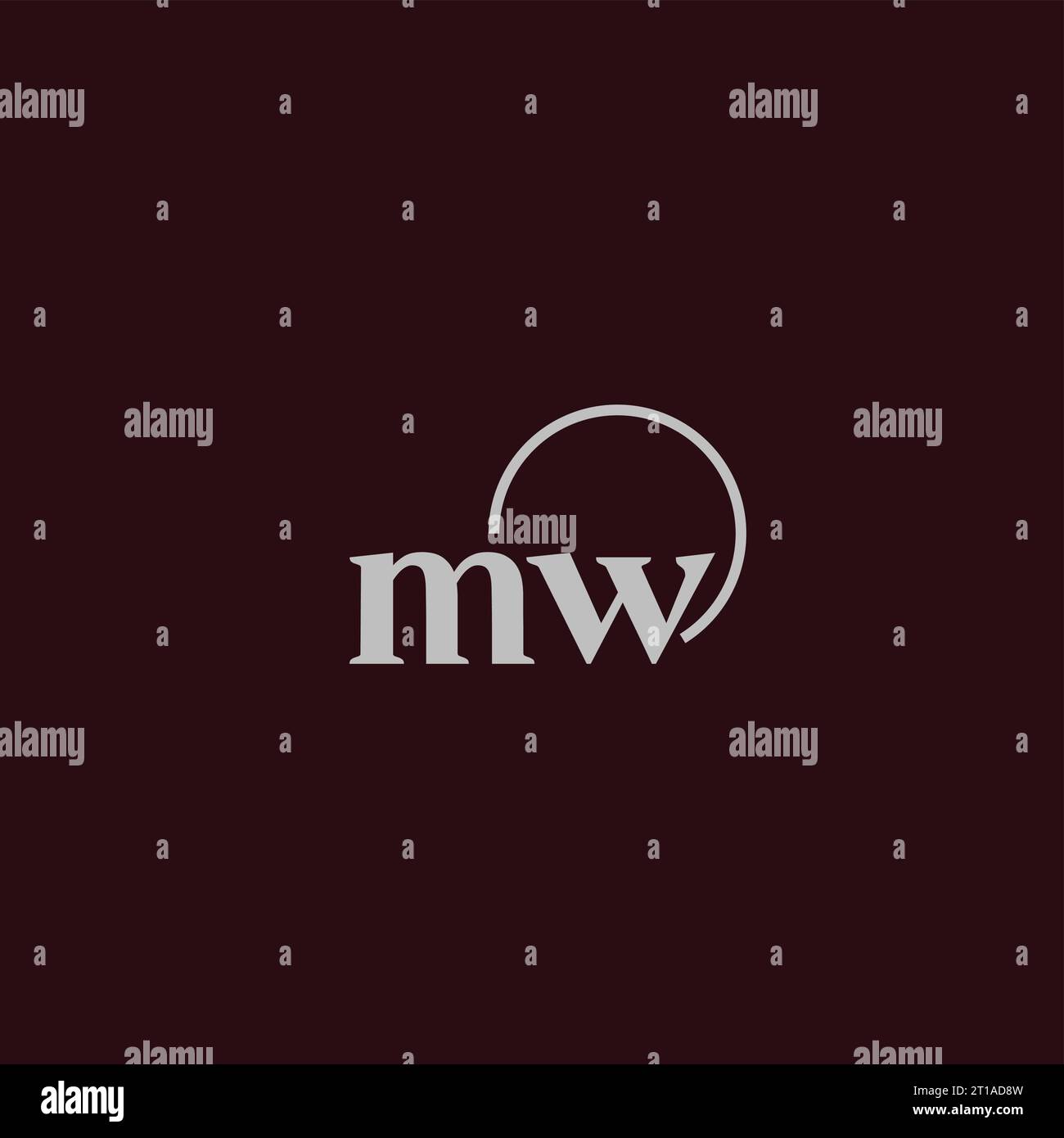 Mw initials logo hi-res stock photography and images - Alamy