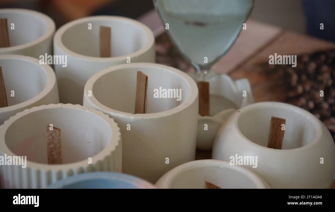 Candle making factory hi-res stock photography and images - Alamy