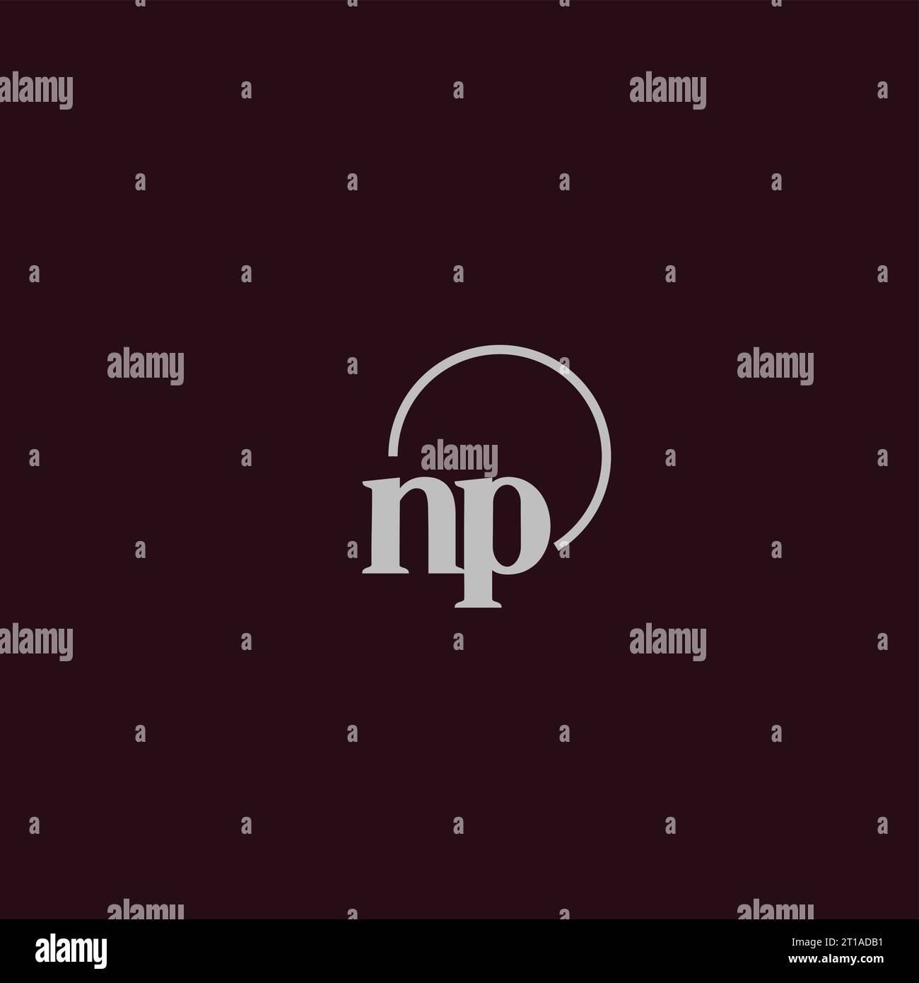 Np initials logo hi-res stock photography and images - Alamy