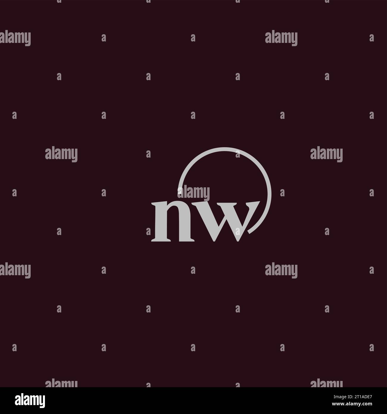 NW initials logo monogram design ideas Stock Vector Image & Art - Alamy