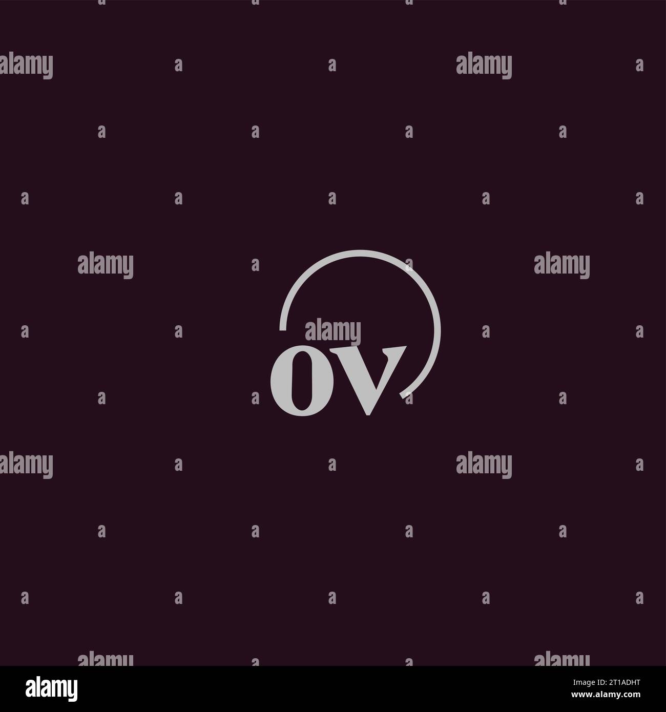 Ov initials logo hi-res stock photography and images - Alamy