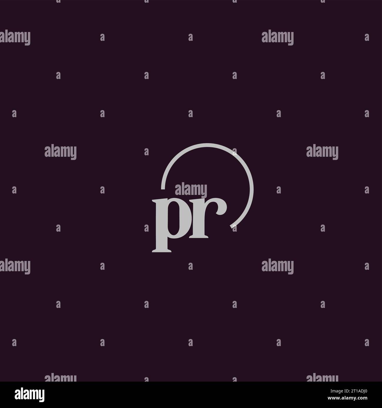 Pr initials logo hi-res stock photography and images - Alamy