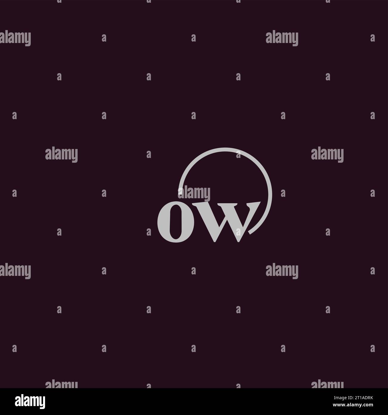 OW initials logo monogram design ideas Stock Vector Image & Art - Alamy