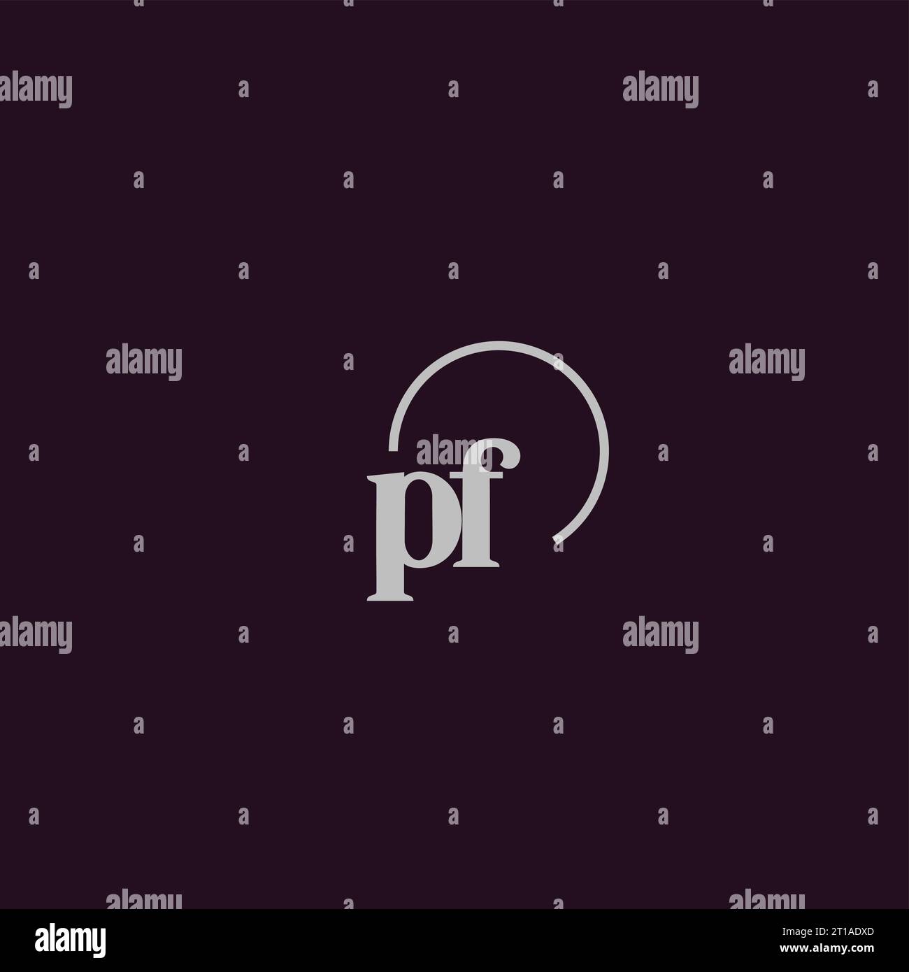 PF initials logo monogram design ideas Stock Vector Image & Art - Alamy
