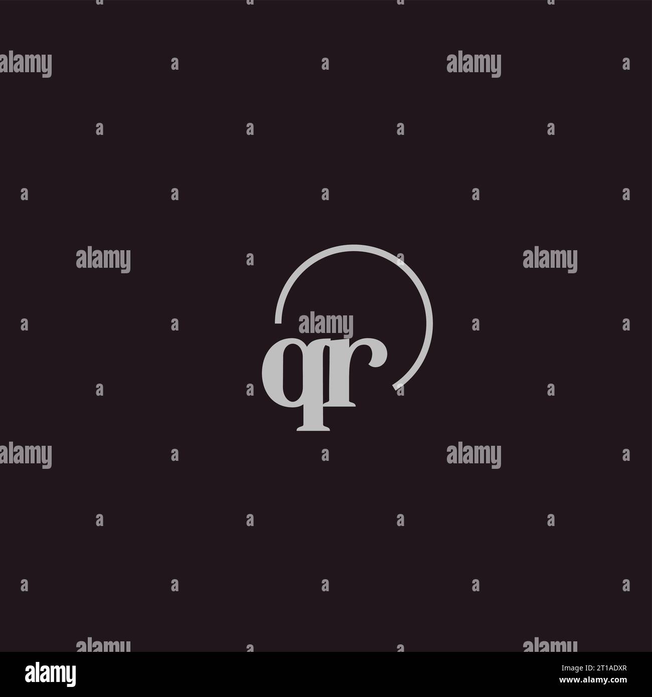 QR initials logo monogram design ideas Stock Vector Image & Art - Alamy