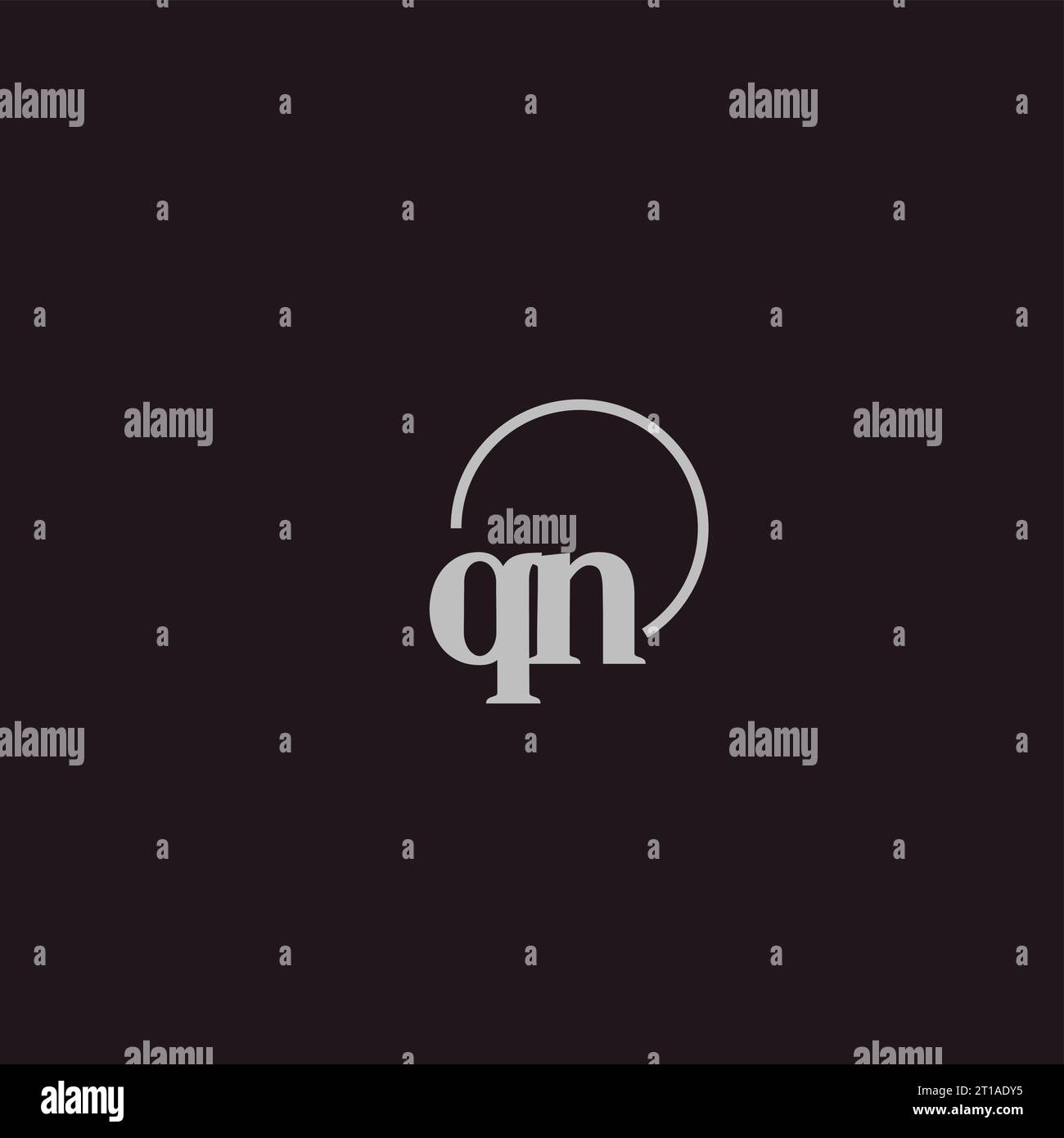 Qn initials logo hi-res stock photography and images - Alamy