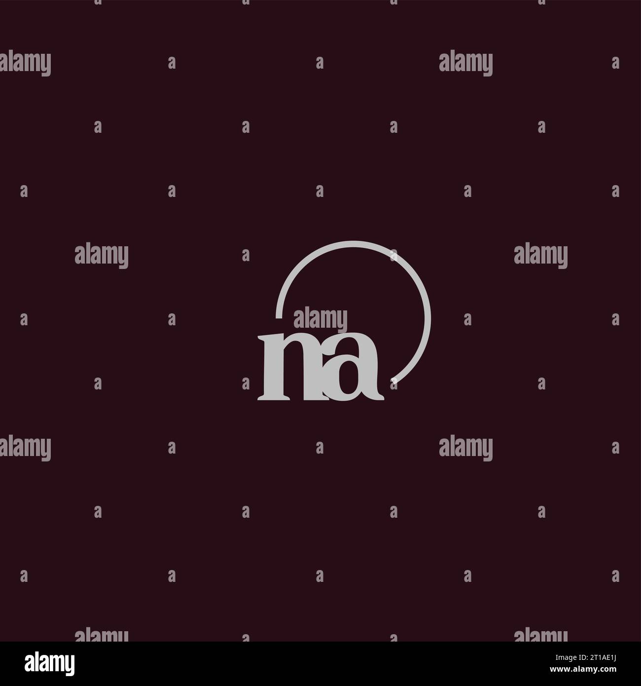 Na initials logo hi-res stock photography and images - Alamy