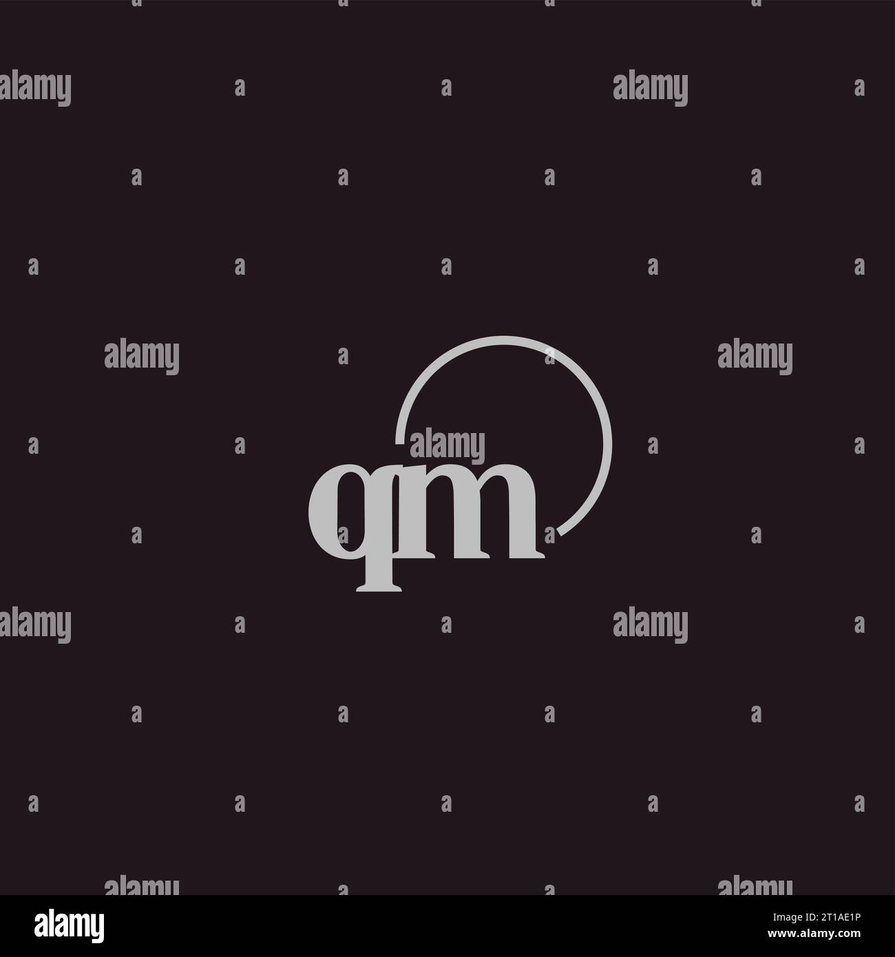 Qm initials logo hi-res stock photography and images - Alamy