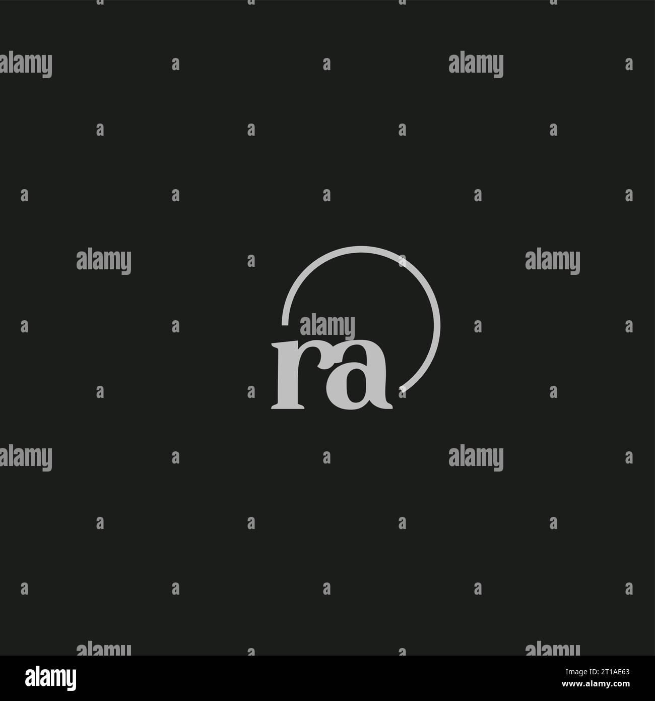 Ra initials logo hi-res stock photography and images - Alamy