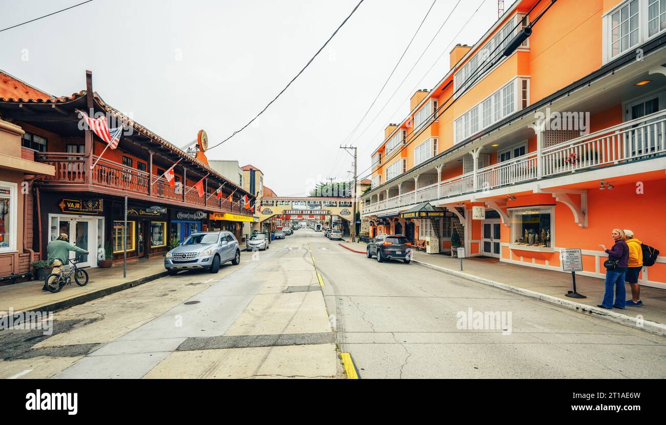 Monterey, California, USA - October 31, 2022. Historic Cannery Row in ...