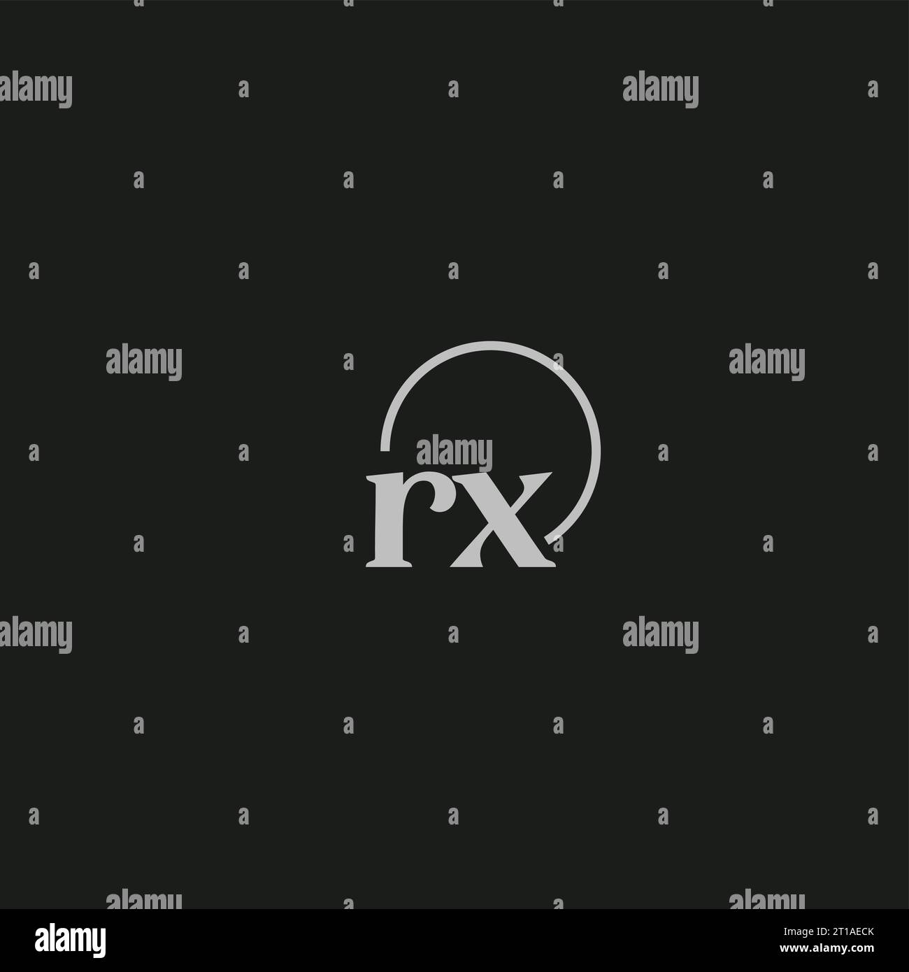 Rx initials logo hi-res stock photography and images - Alamy