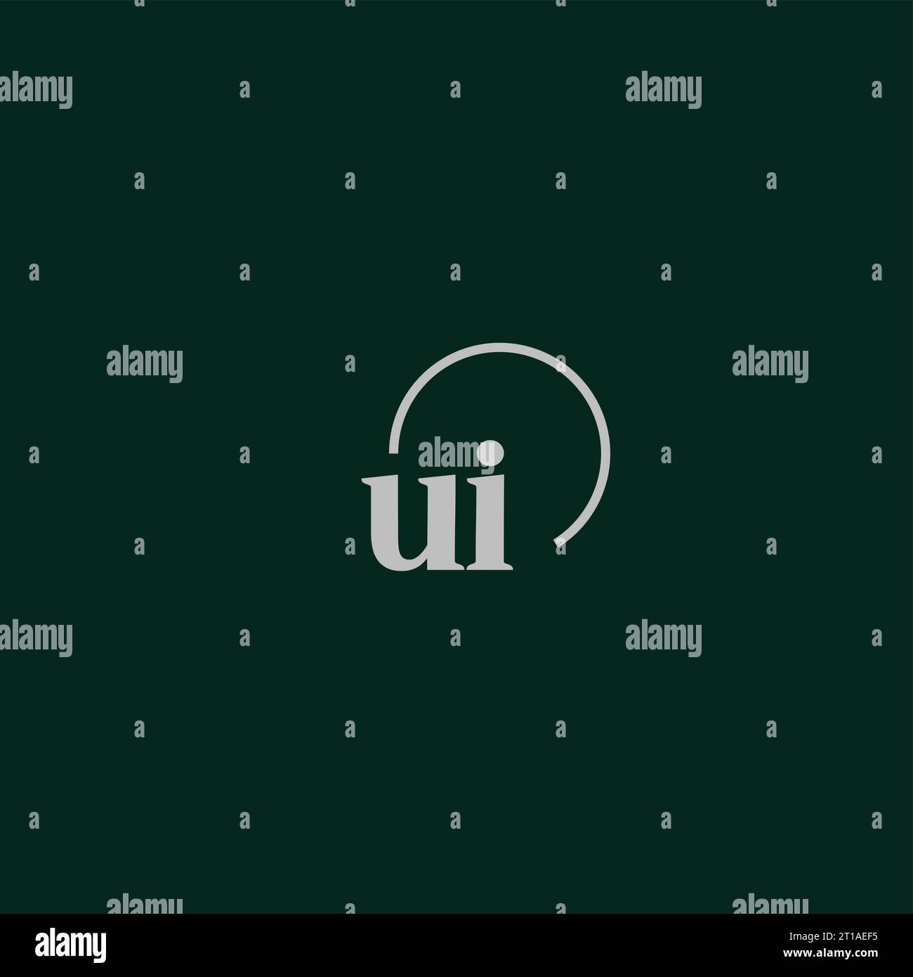UI initials logo monogram design ideas Stock Vector Image & Art - Alamy