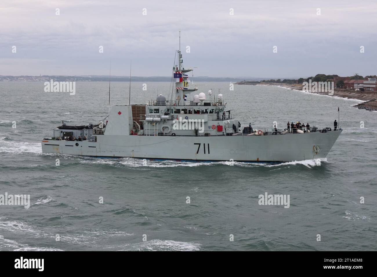 The Royal Canadian Navy Kingston class coastal defence vessel HMCS ...