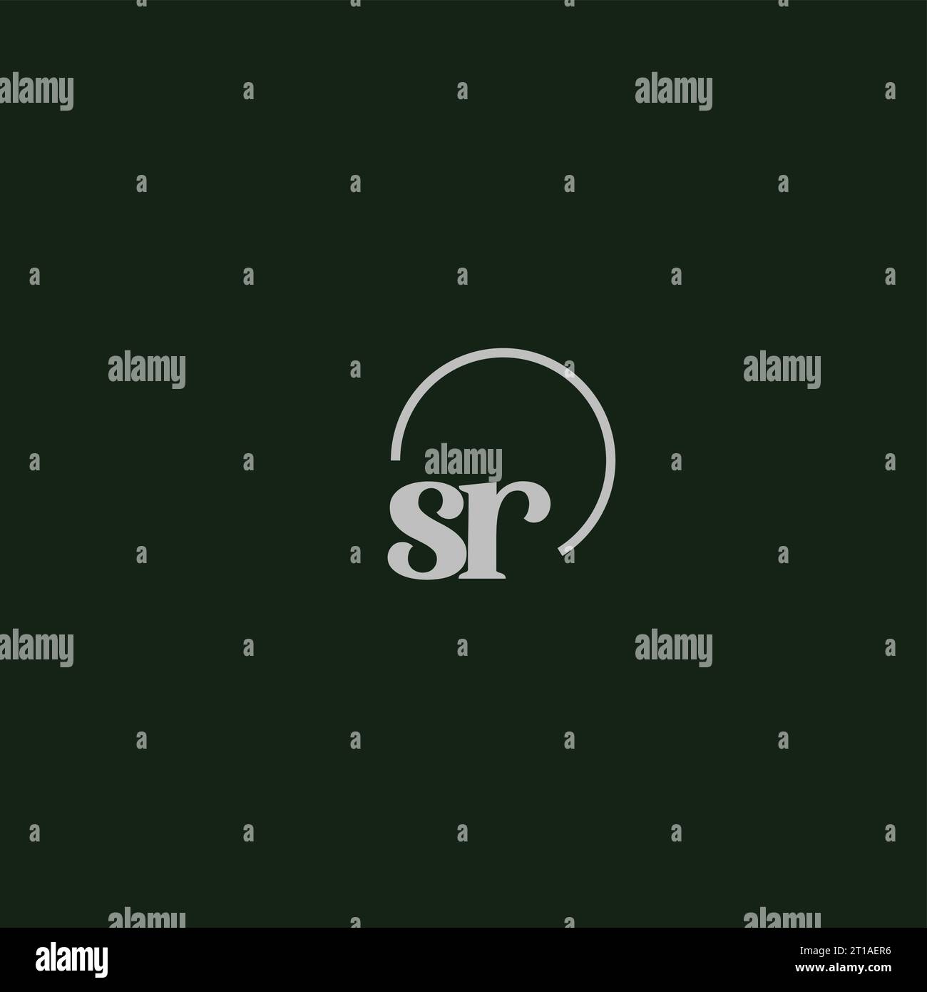 Sr initials logo hi-res stock photography and images - Alamy