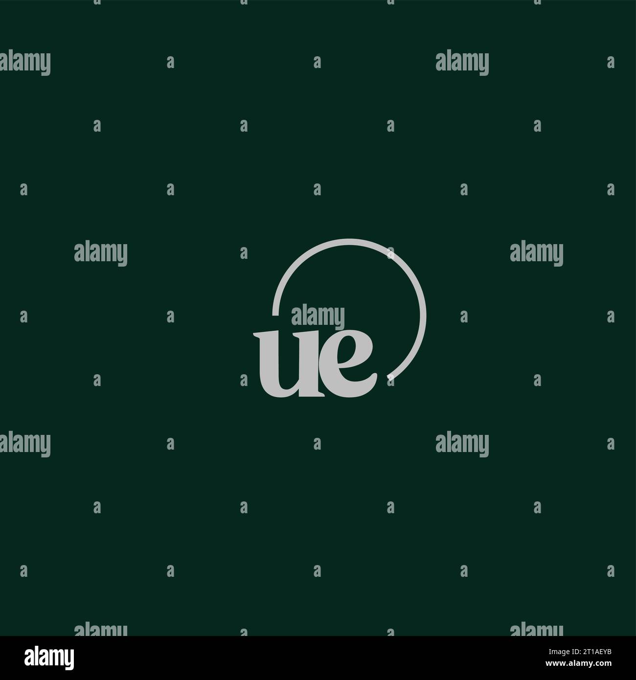 UE initials logo monogram design ideas Stock Vector Image & Art - Alamy