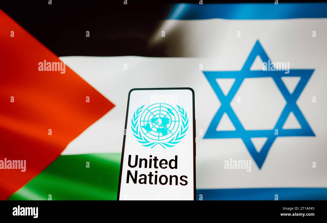 Brazil. 12th Oct, 2023. In this photo illustration, the United Nations ...