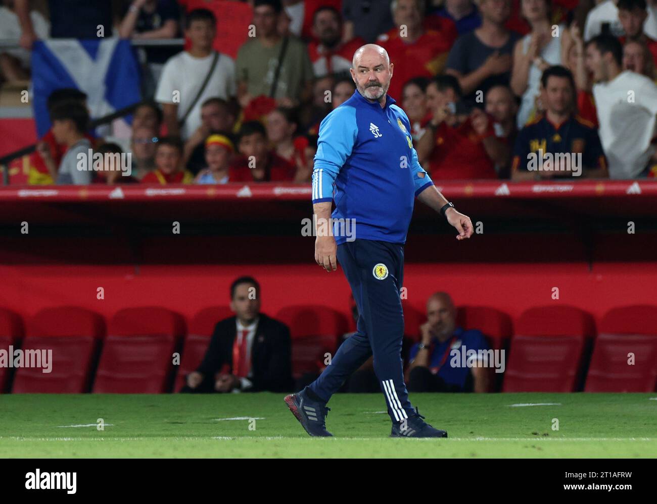 Scotland manager Steve Clarke on the touchline during the UEFA Euro ...