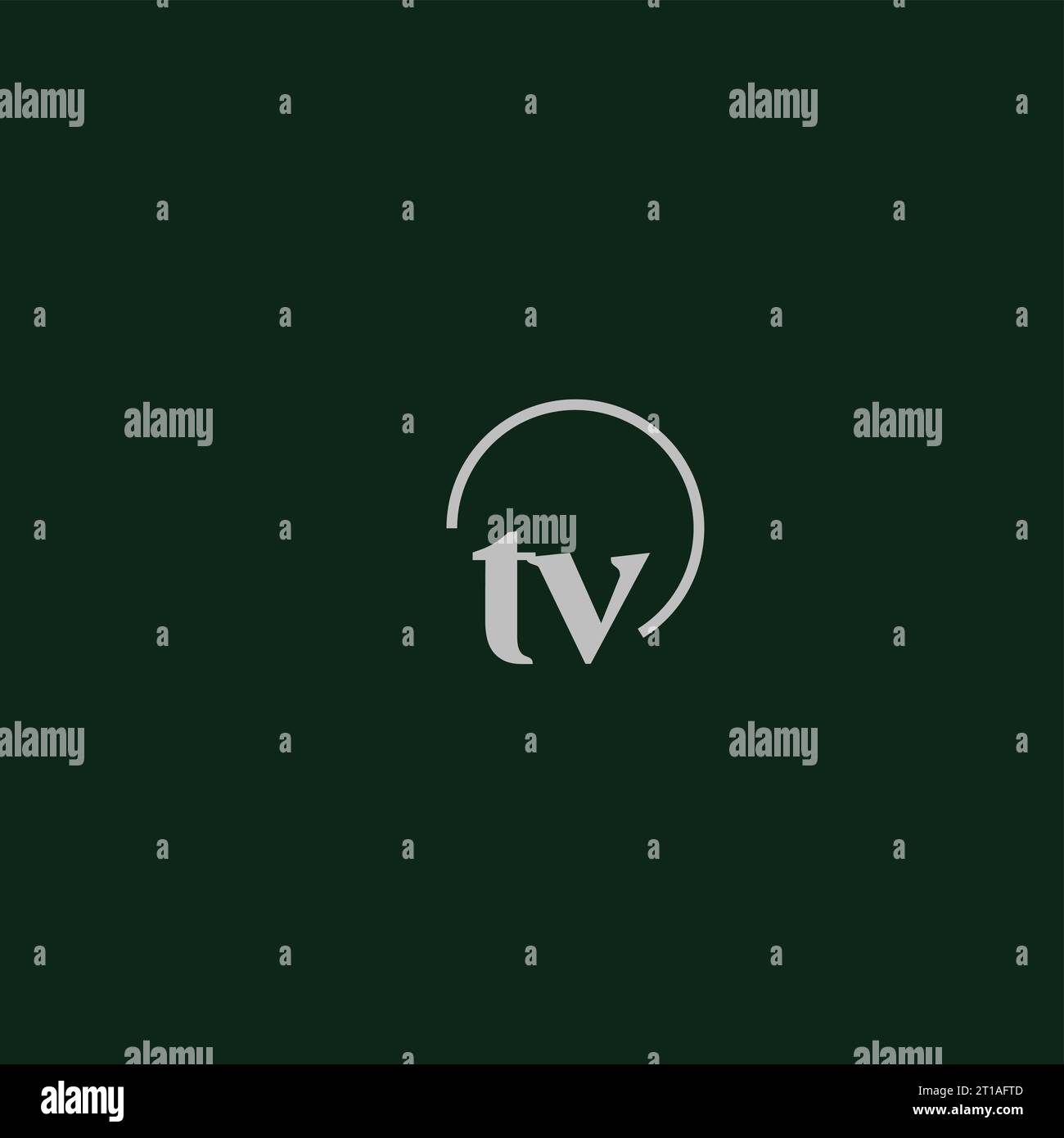 TV initials logo monogram design ideas Stock Vector Image & Art - Alamy