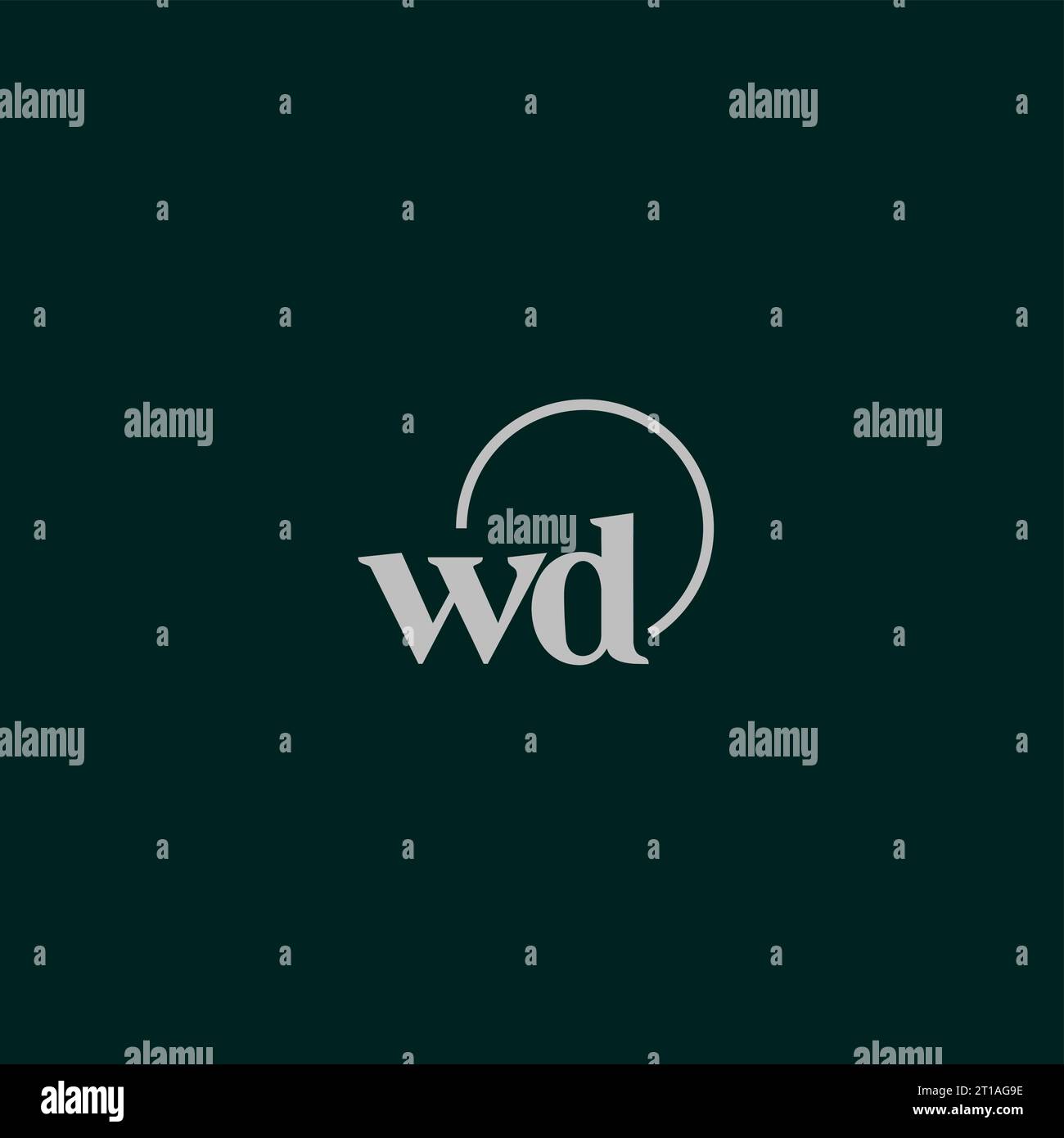 Wd initials logo hi-res stock photography and images - Alamy