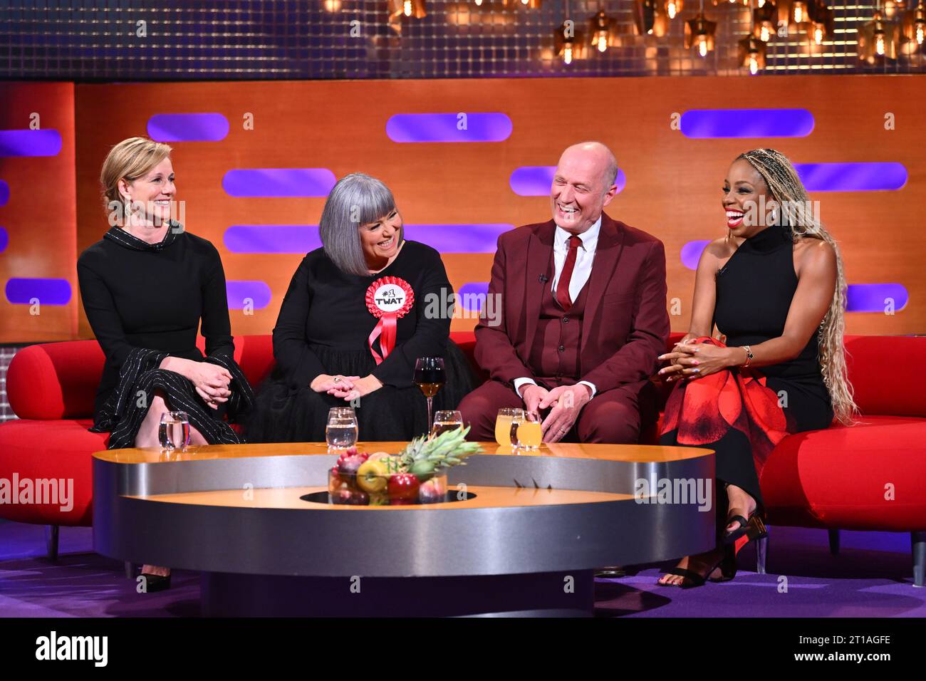 EDITORIAL USE ONLY (left to right) Laura Linney, Dawn French, Adrian ...