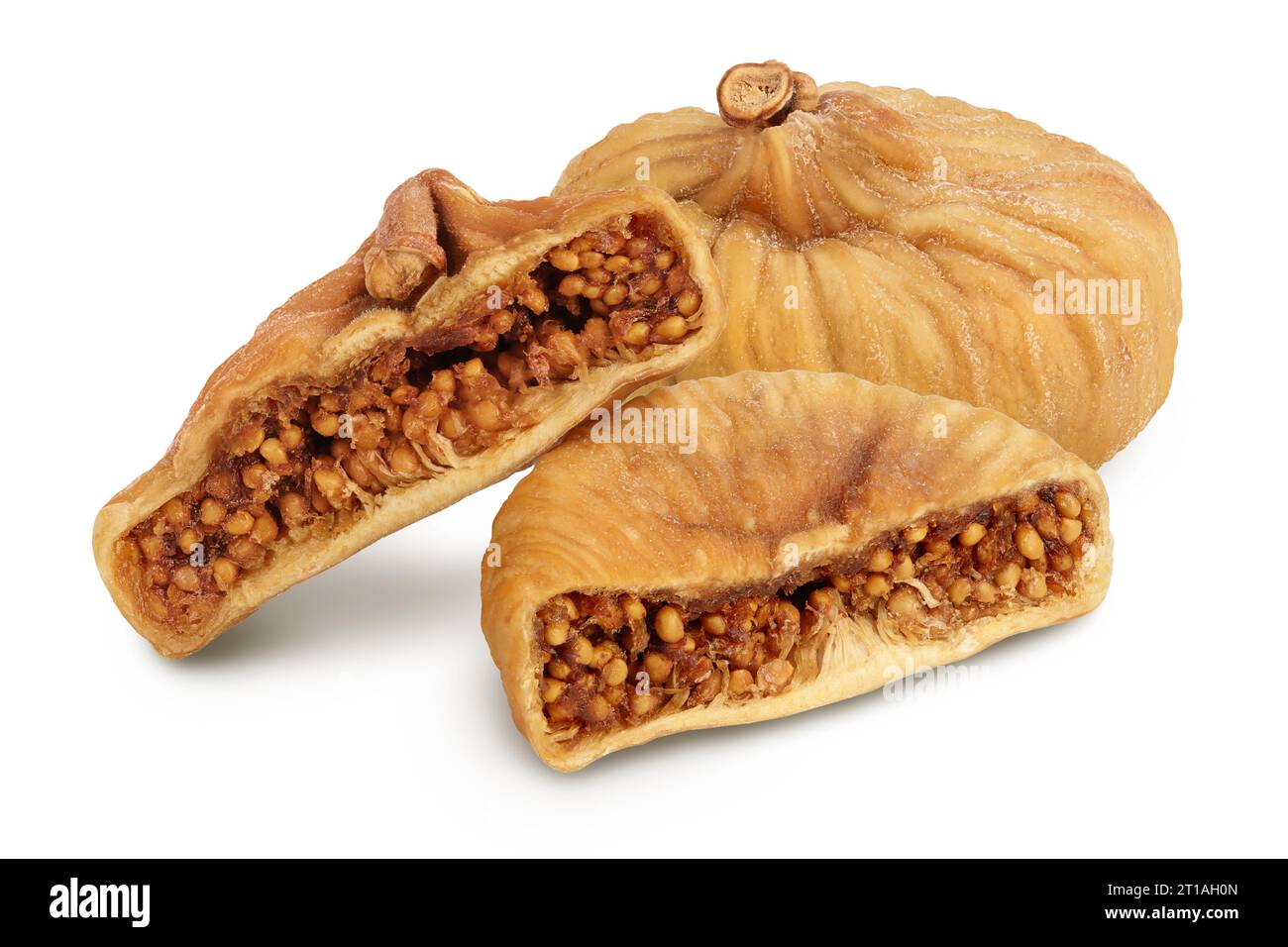 dried fig isolated on white background with clipping path and full ...