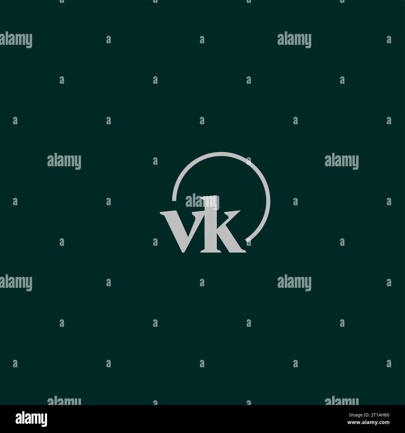Vk initials logo hi-res stock photography and images - Alamy
