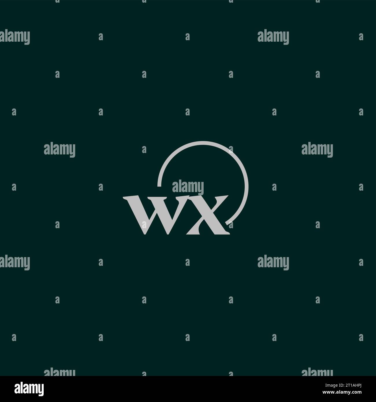 Wx logo design hi-res stock photography and images - Alamy