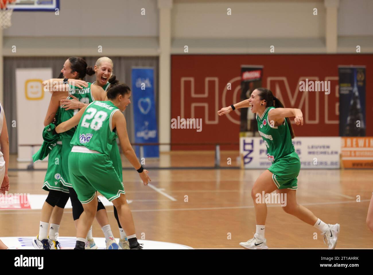 Panathinaikos basketball celebrating hi-res stock photography and ...