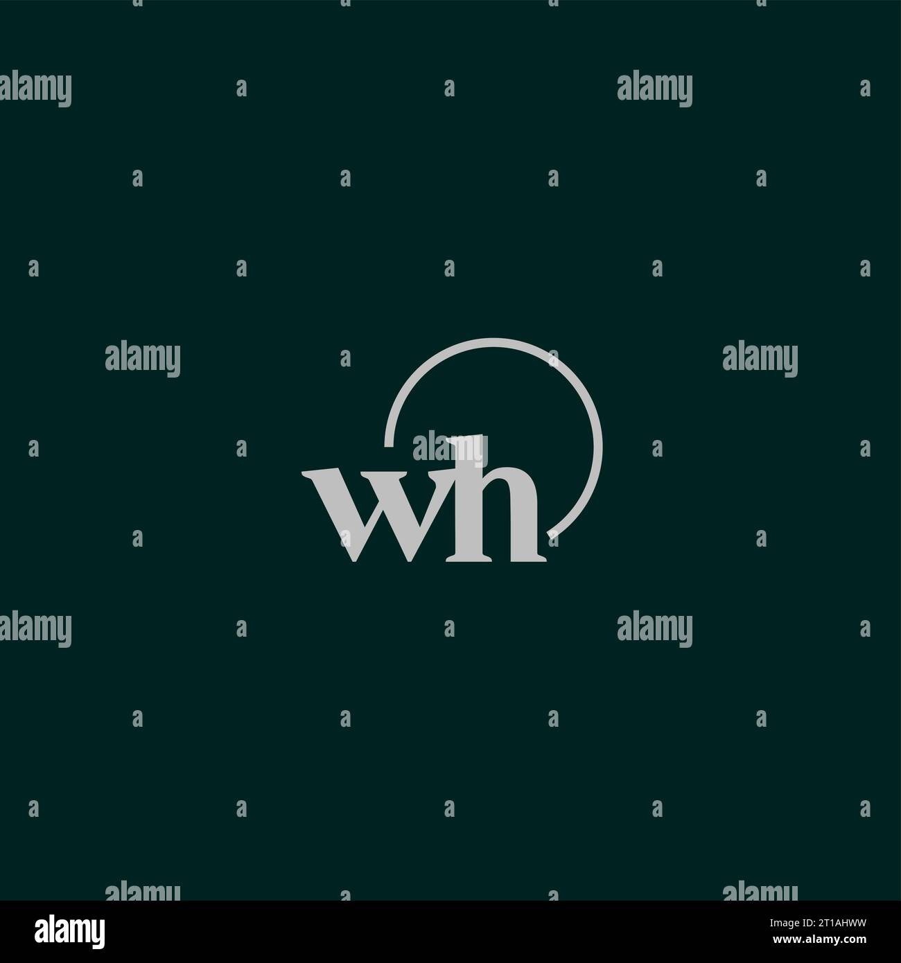 WH initials logo monogram design ideas Stock Vector Image & Art - Alamy