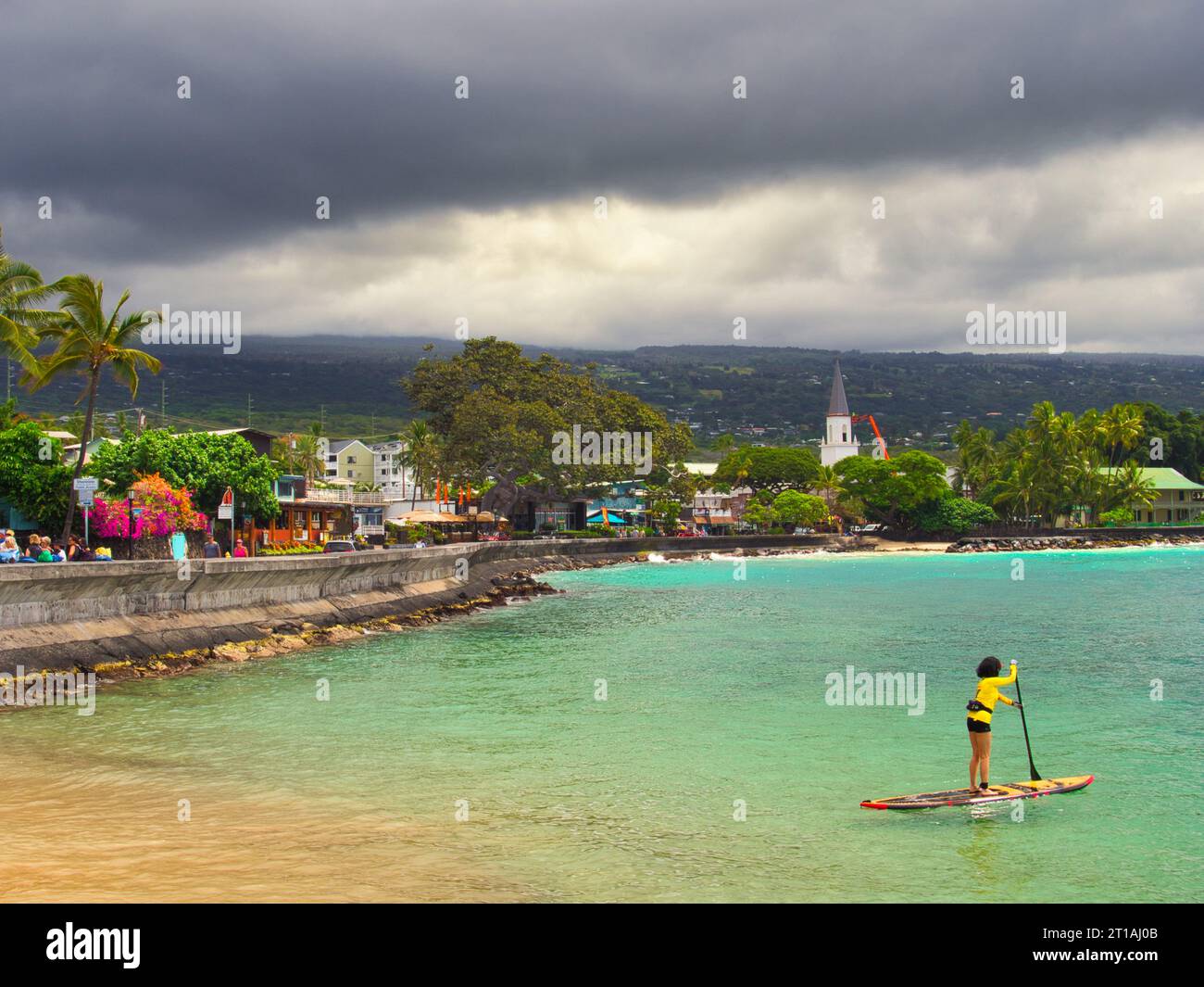 Woman paddleboard ocean in hi-res stock photography and images - Alamy