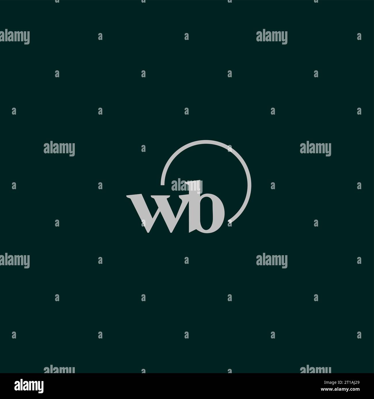 Wb initials logo hi-res stock photography and images - Alamy