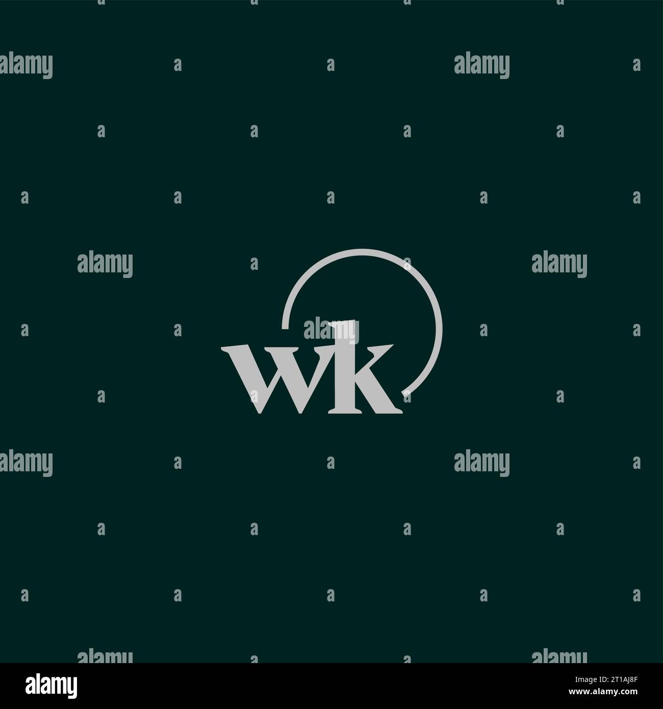 WK initials logo monogram design ideas Stock Vector Image & Art - Alamy
