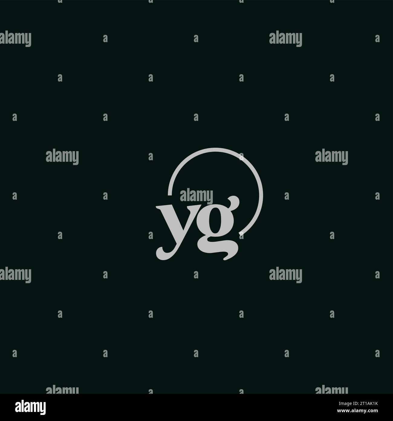Yg initials logo hi-res stock photography and images - Alamy