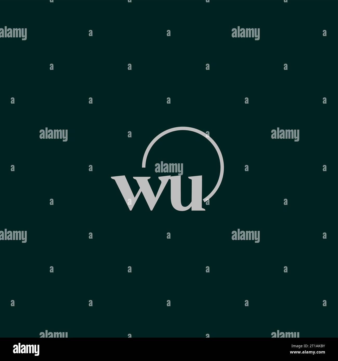Wu initials logo hi-res stock photography and images - Alamy