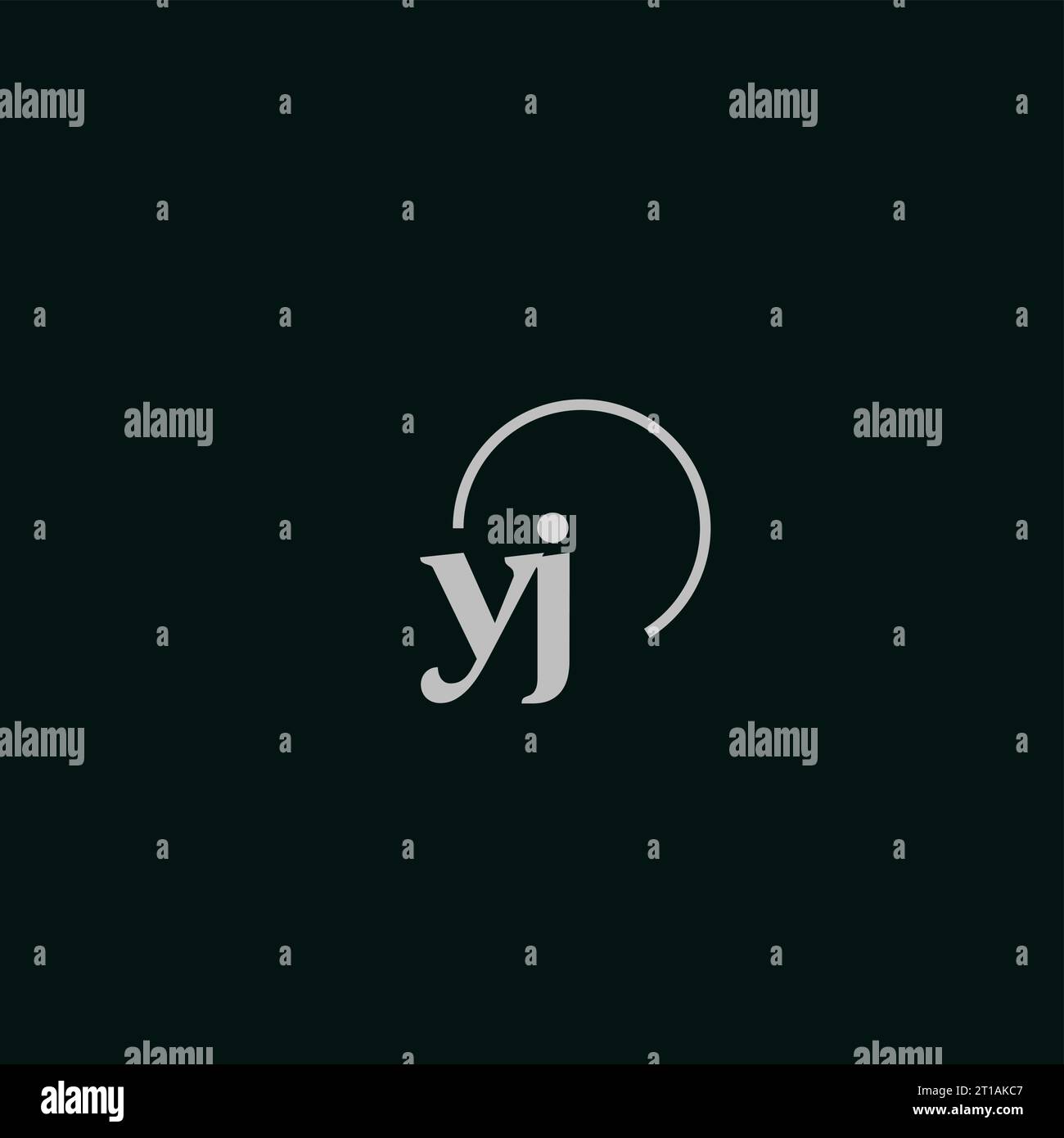 Yj initials logo hi-res stock photography and images - Alamy