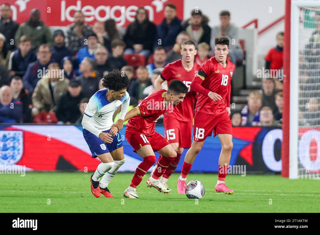 Nottingham, UK. 12th Oct, 2023. England's Rupert Lewis in action during ...