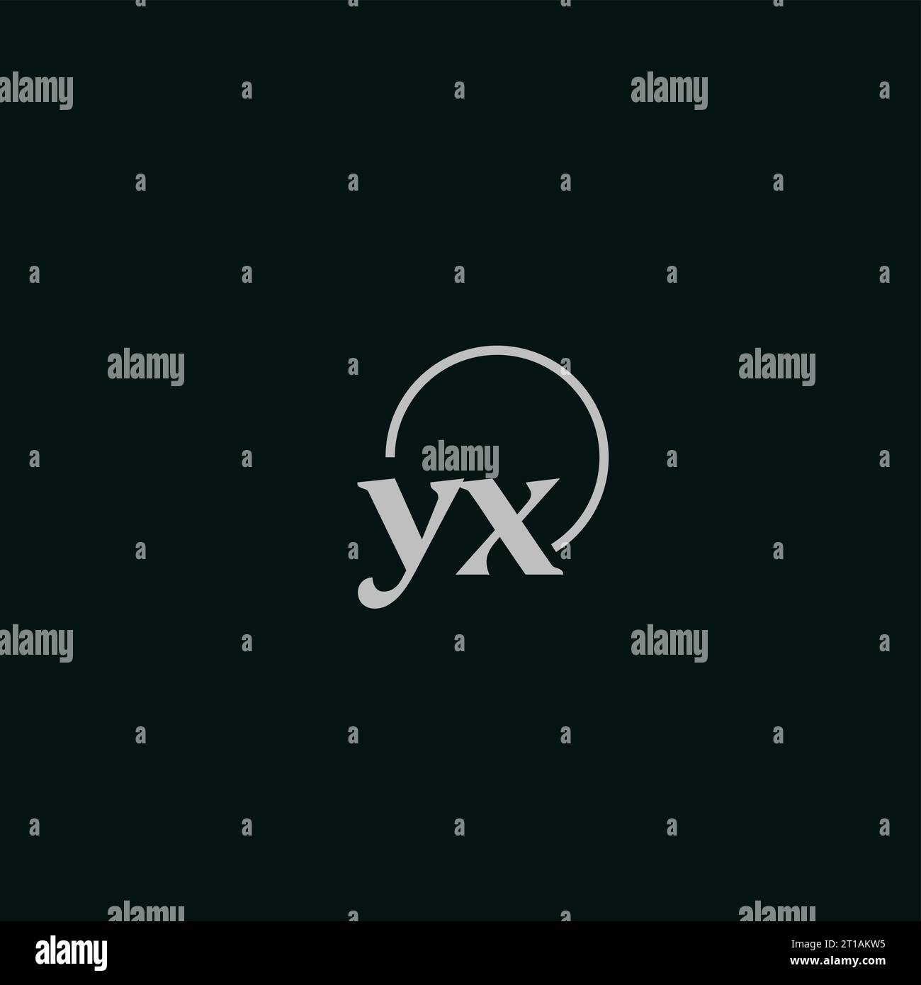 Yx initials logo hi-res stock photography and images - Alamy