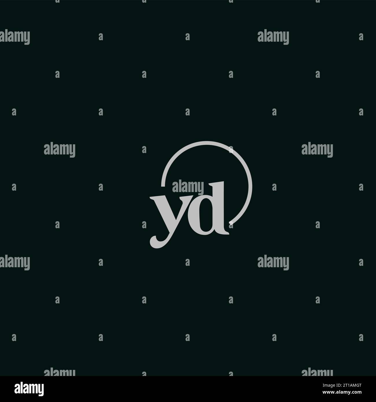 Yd initials logo hi-res stock photography and images - Alamy