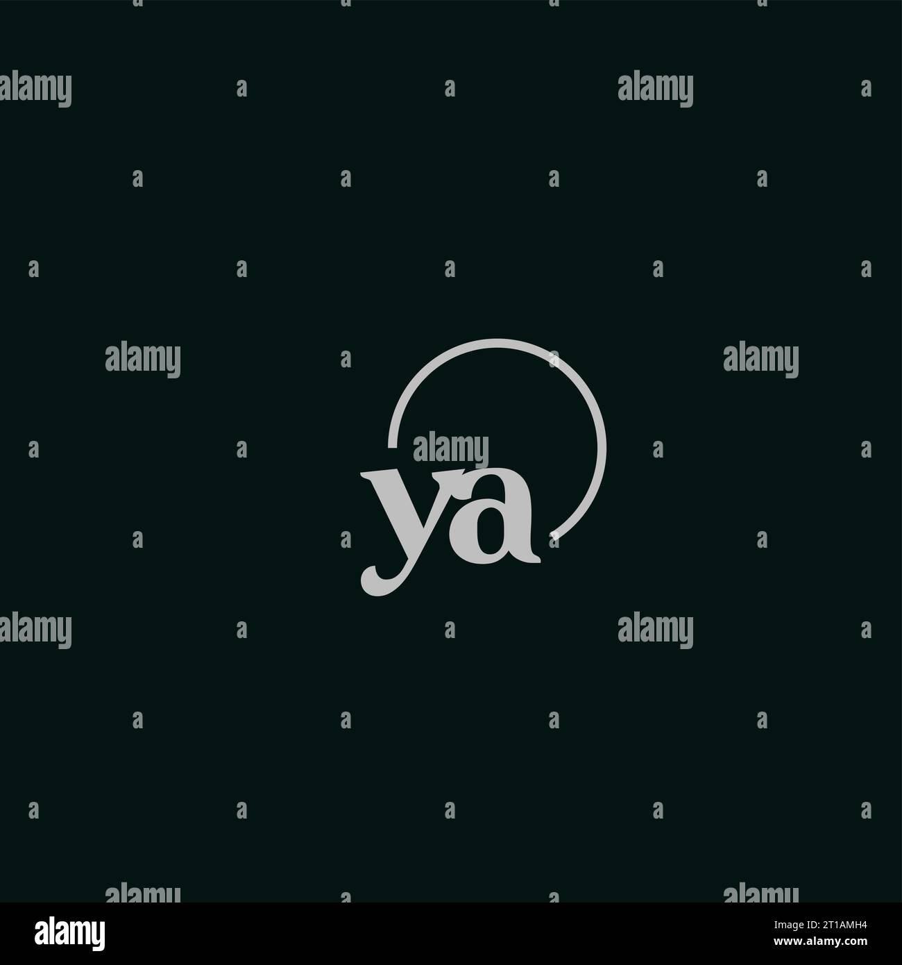 Ya initials logo hi-res stock photography and images - Alamy