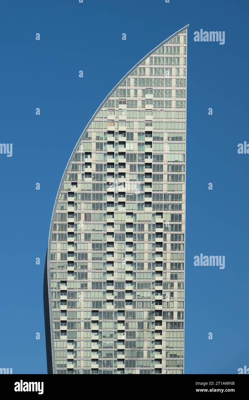 The L Tower (also known as the Libeskind Tower) at 8 The Esplanade in Toronto, Ontario Stock ...