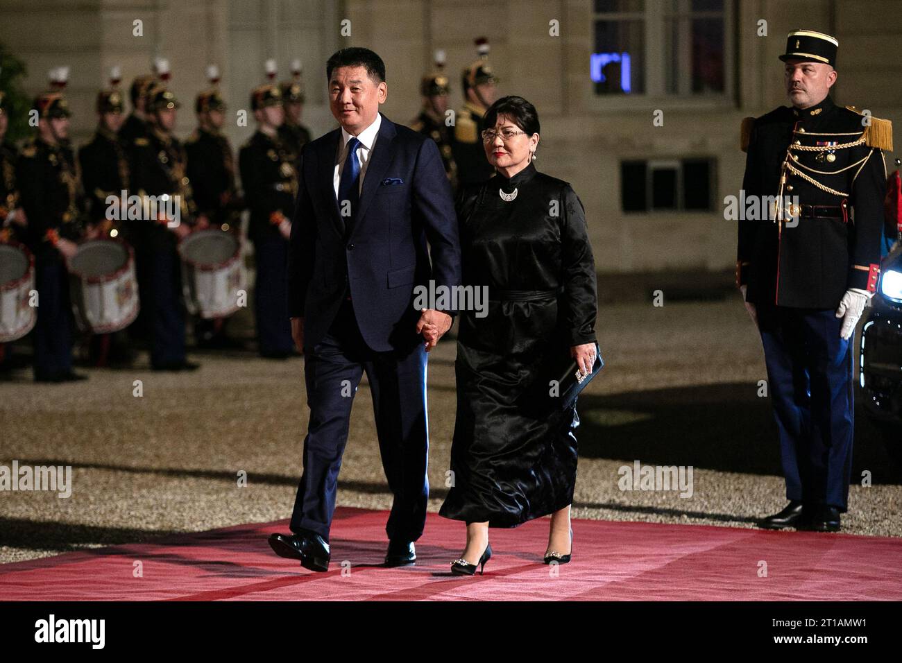 Paris, France, October 12, 2023, Mr Ukhnaagiin Khürelsükh, President of ...