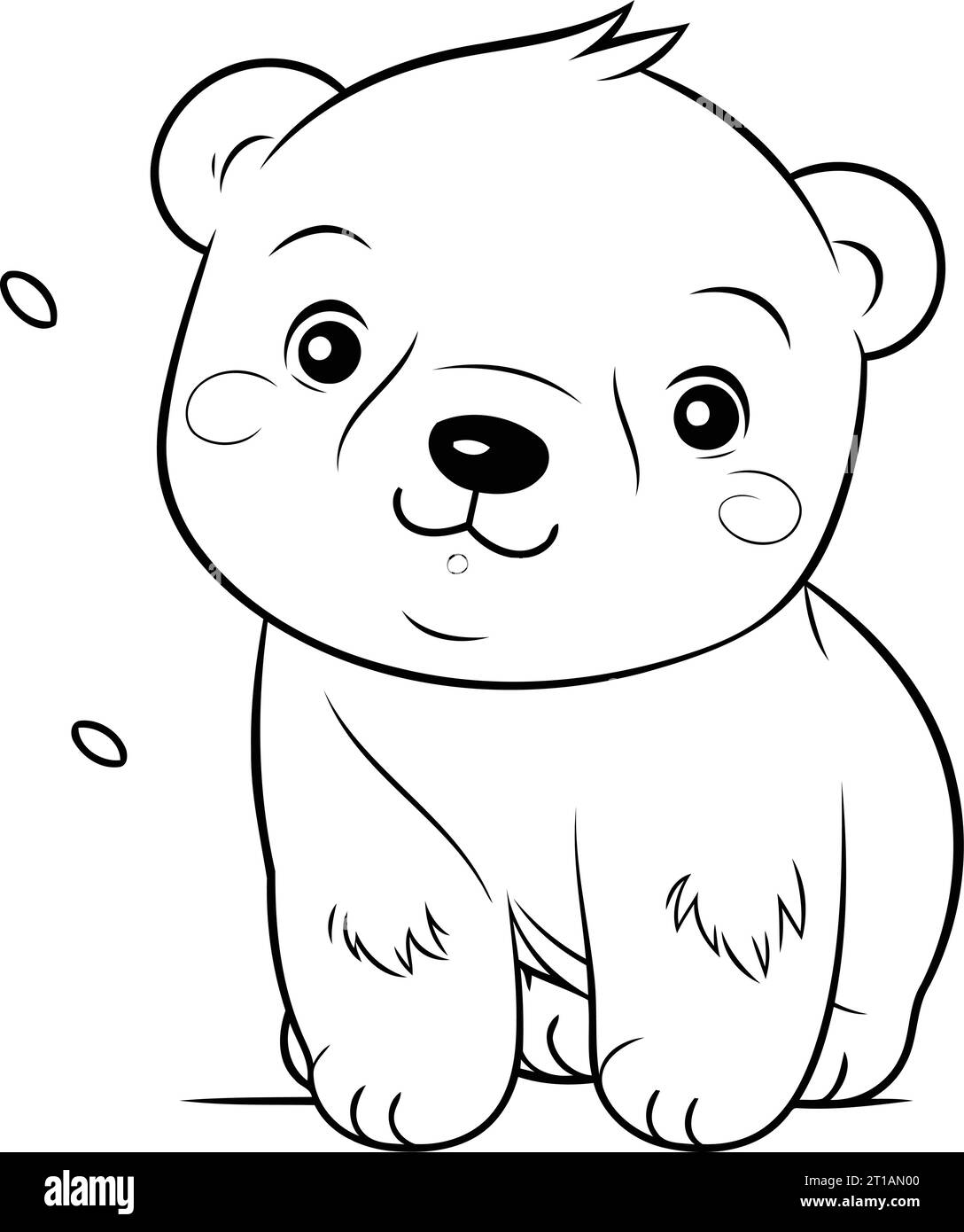 Polar bear clipart Black and White Stock Photos & Images - Alamy