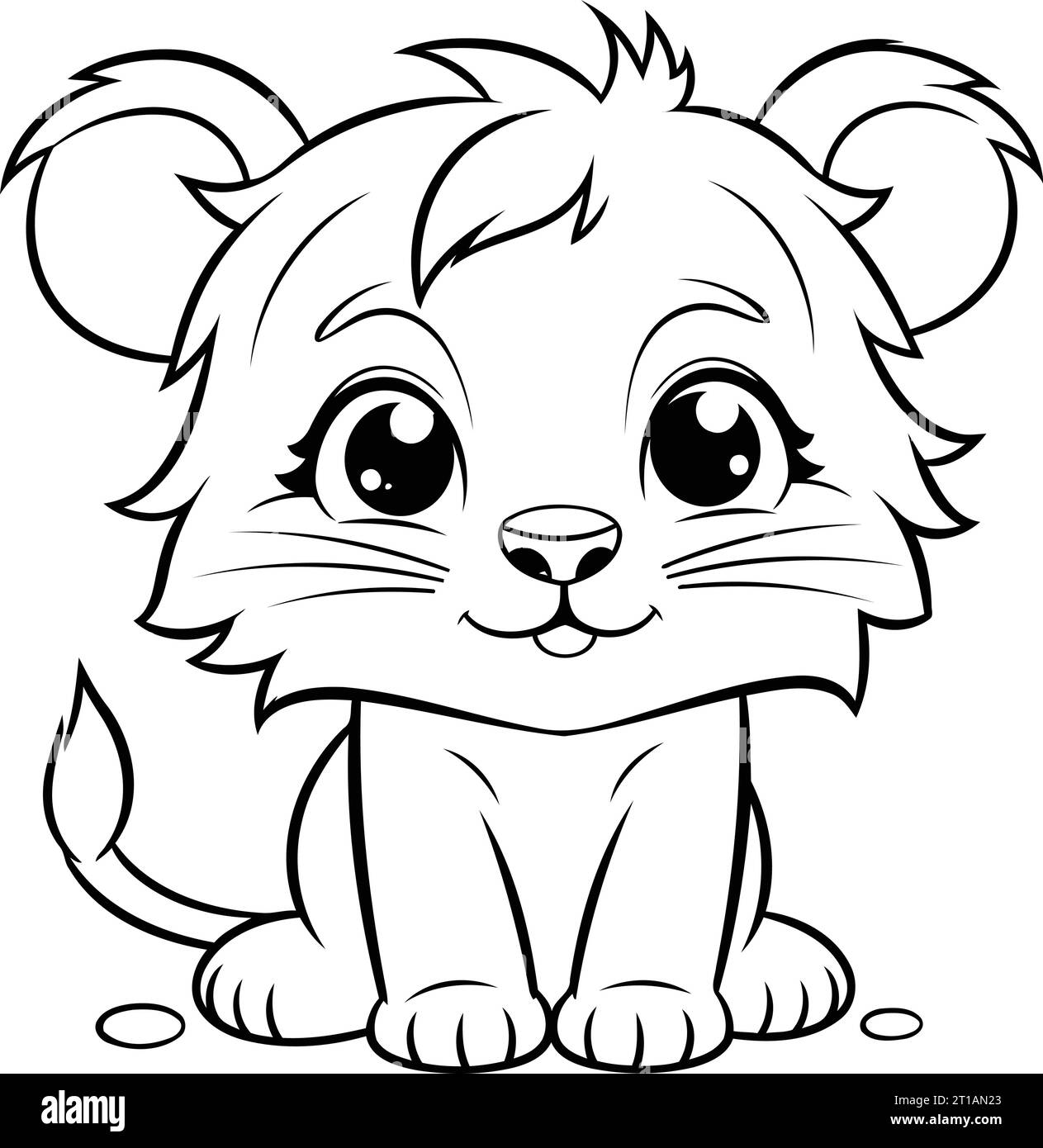 Cute Baby Animal Clipart Black And White