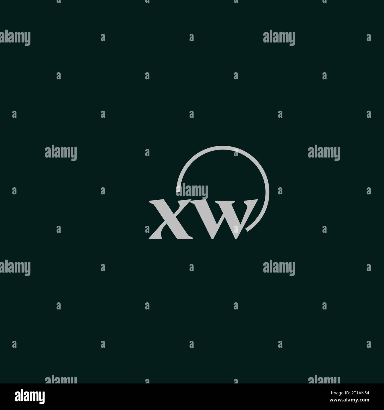 Xw minimal logo design hi-res stock photography and images - Alamy