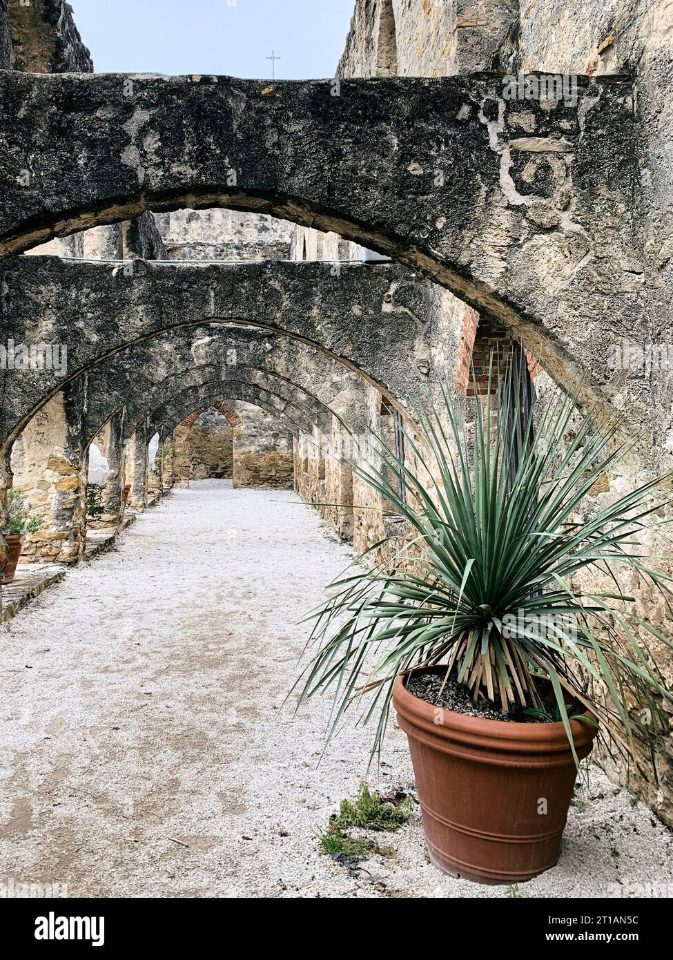 Mission concepcion walkway san hi-res stock photography and images - Alamy
