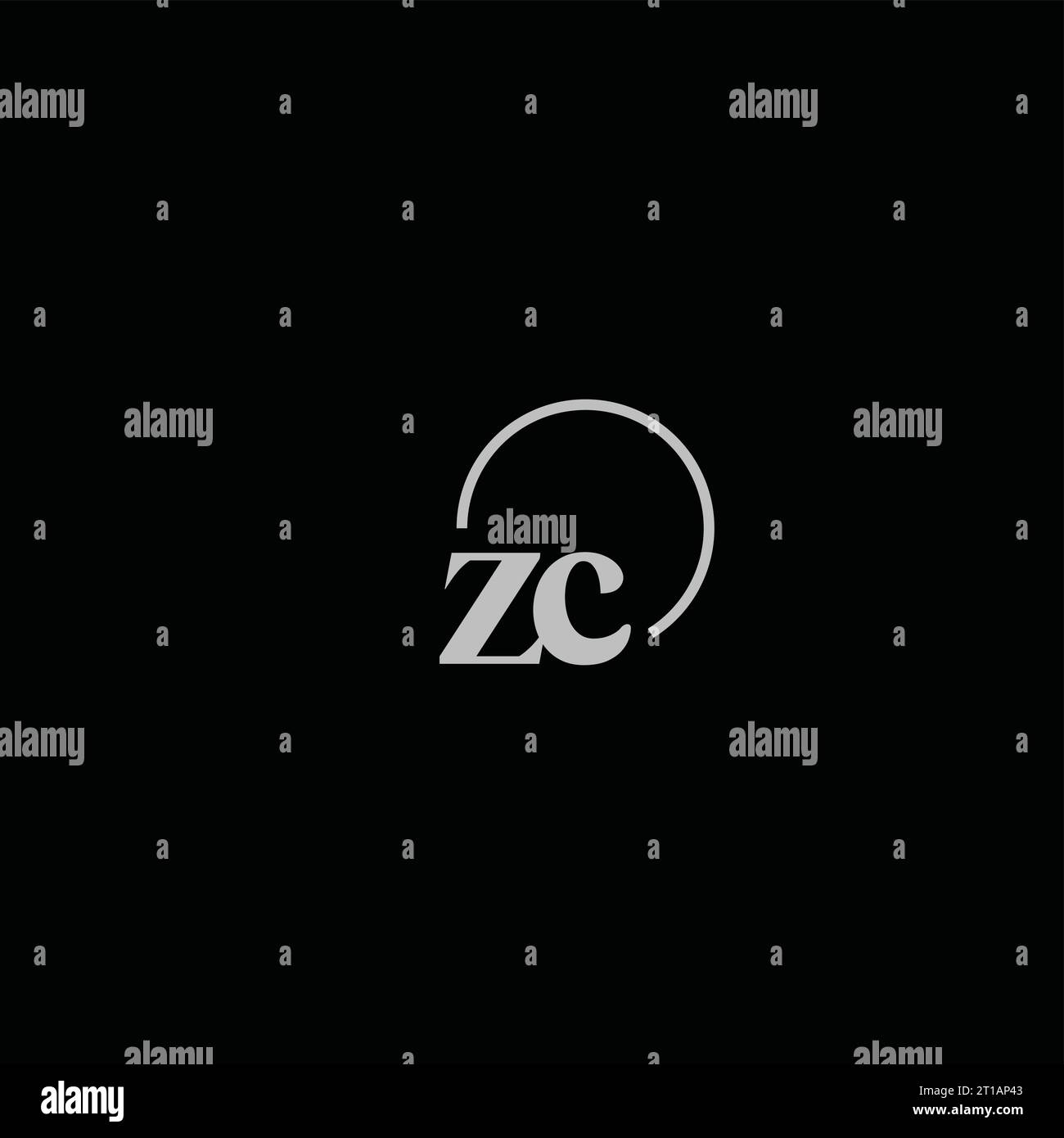ZC initials logo monogram design ideas Stock Vector Image & Art - Alamy