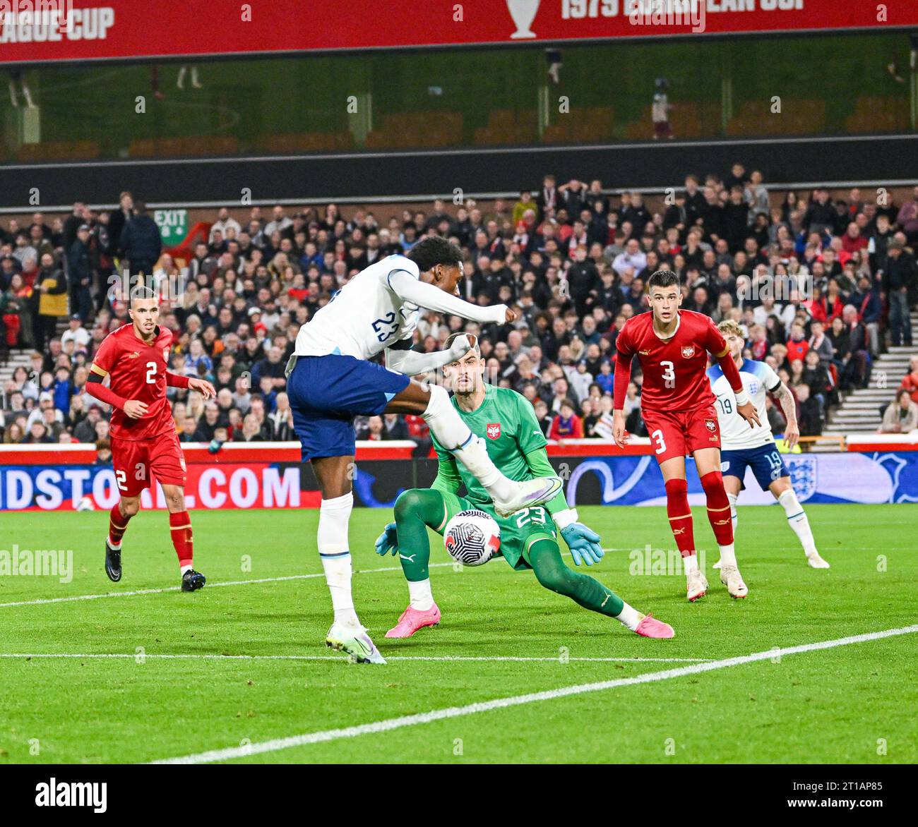 The City Ground, Nottingham, UK. 12th Oct, 2023. Euro 2025 Group F ...