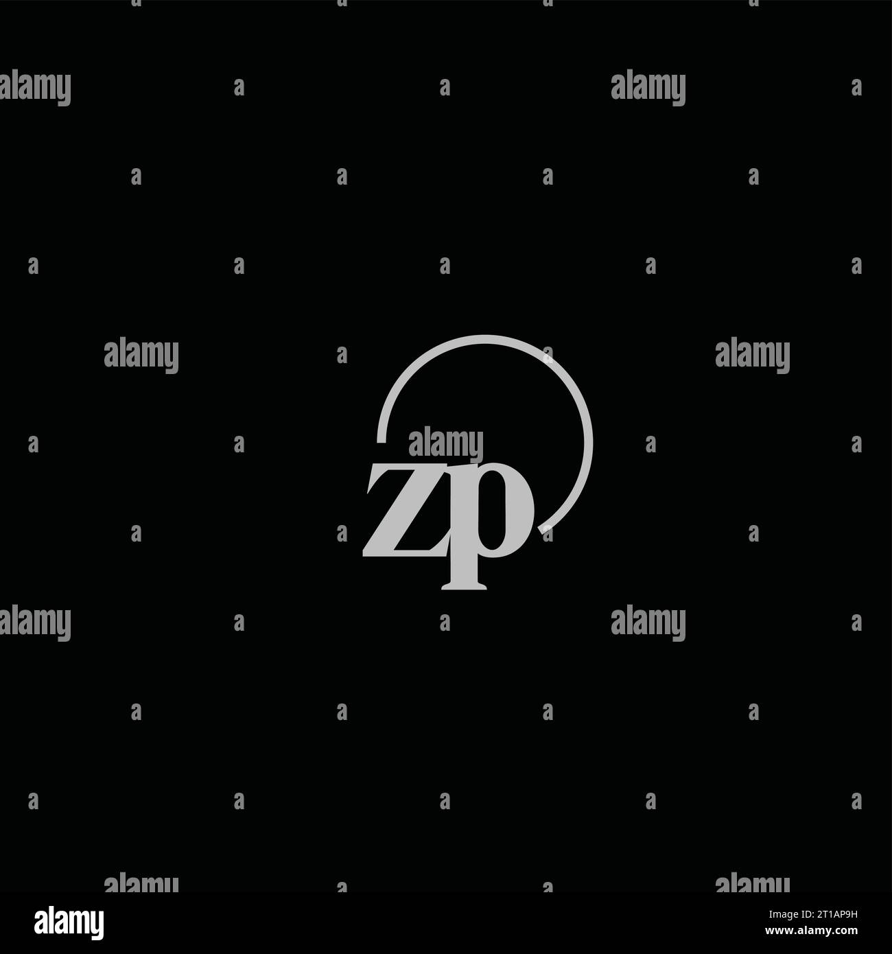 Zp initials logo hi-res stock photography and images - Alamy