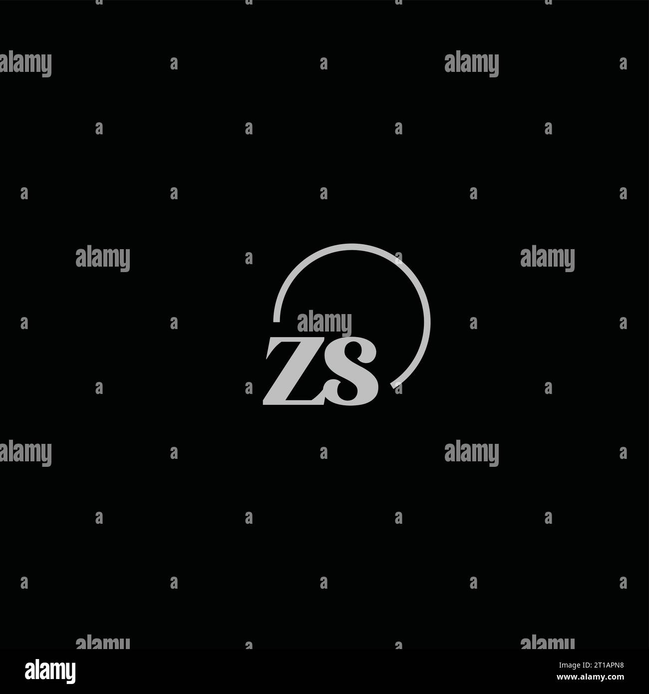 Zs initials Stock Vector Images - Alamy