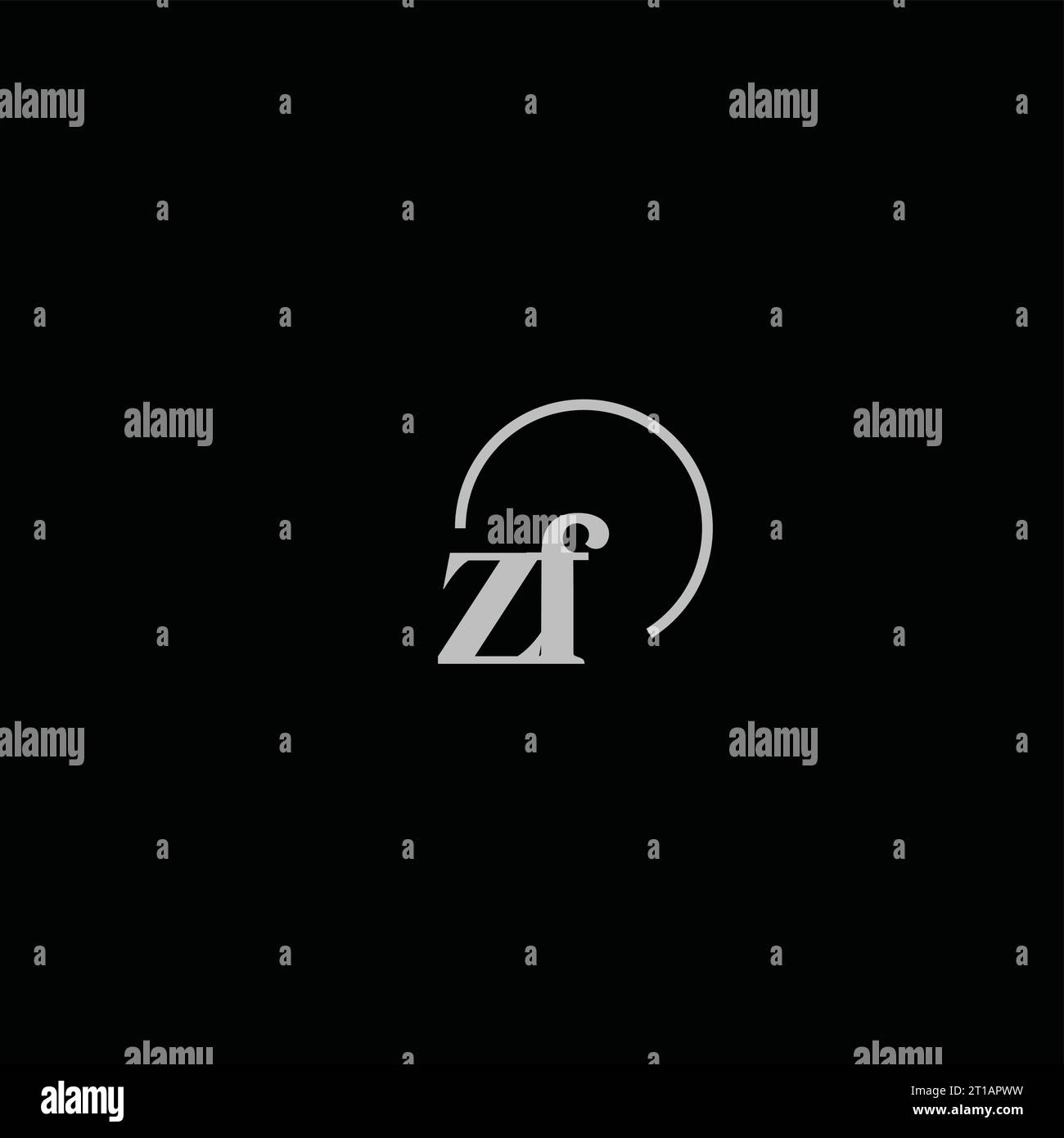 ZF initials logo monogram design ideas Stock Vector Image & Art - Alamy